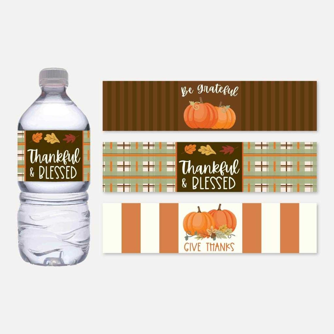 Fall Party Bottle Label Template Fall Label Template - Etsy