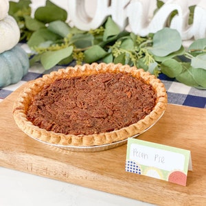 Editable Fill in Pie Tent Cards, Printable Pie Competition Food Label ...