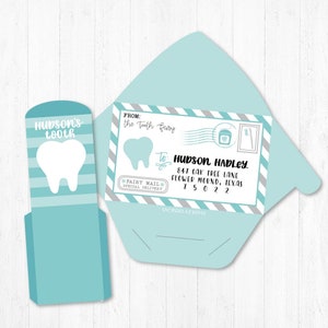 Tooth Fairy Envelope and Tooth Holder Printable, Editable First Lost ...