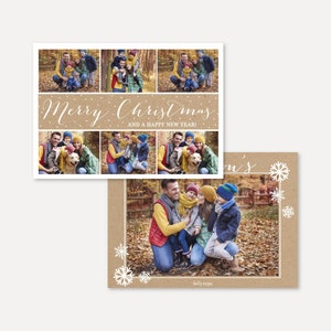 Christmas Photo Card, Rustic Photo Christmas Card, Personalized ...