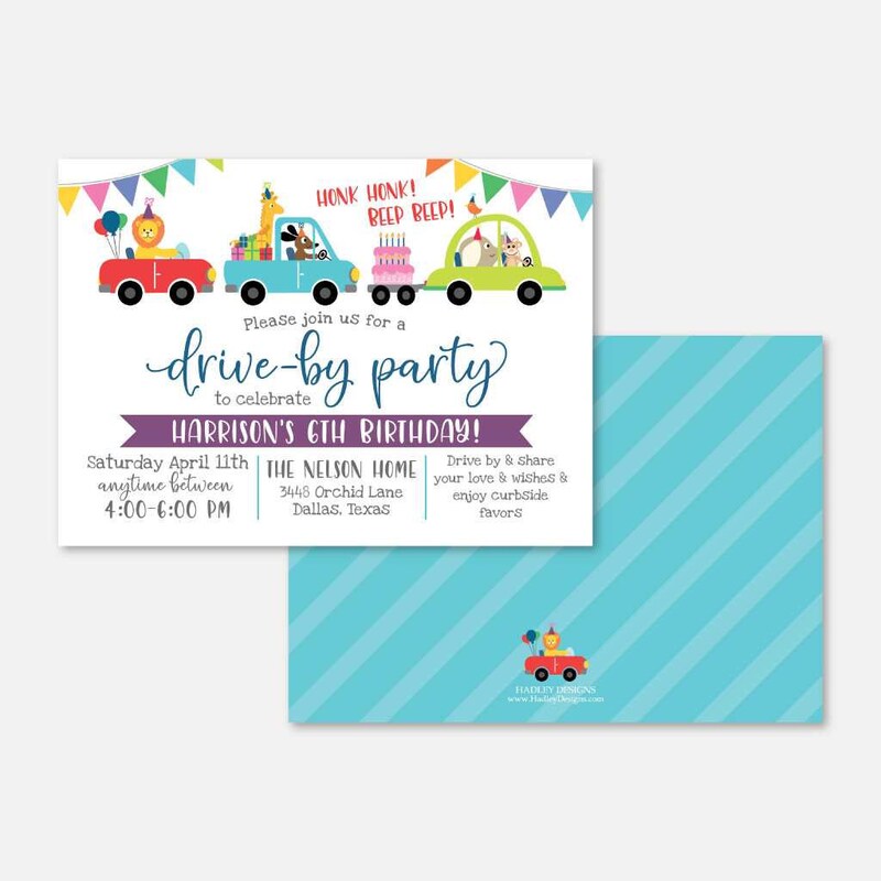 Drive in Invitation - Etsy