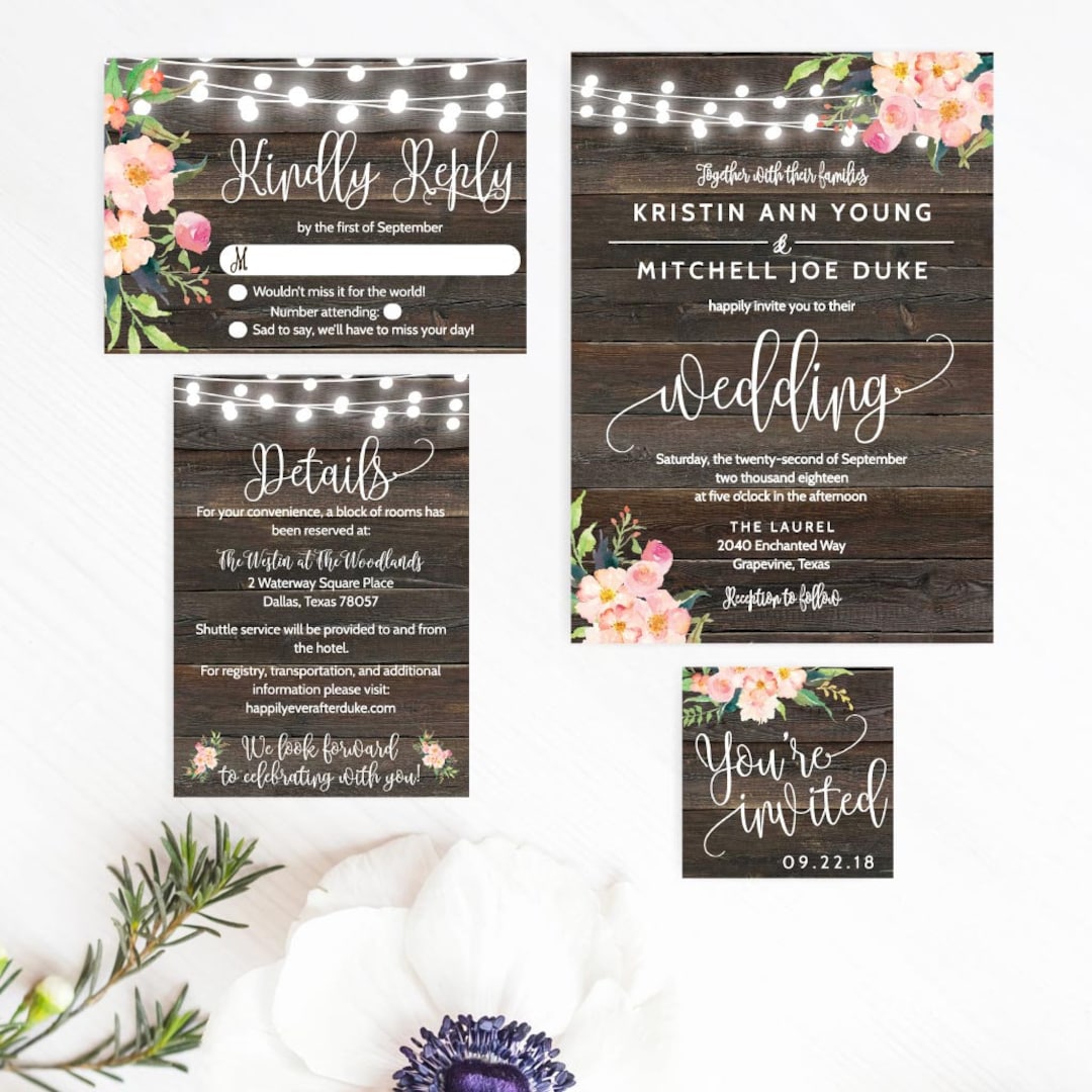 Wedding Invitations With RSVP Online, Wedding Invitations Online ...
