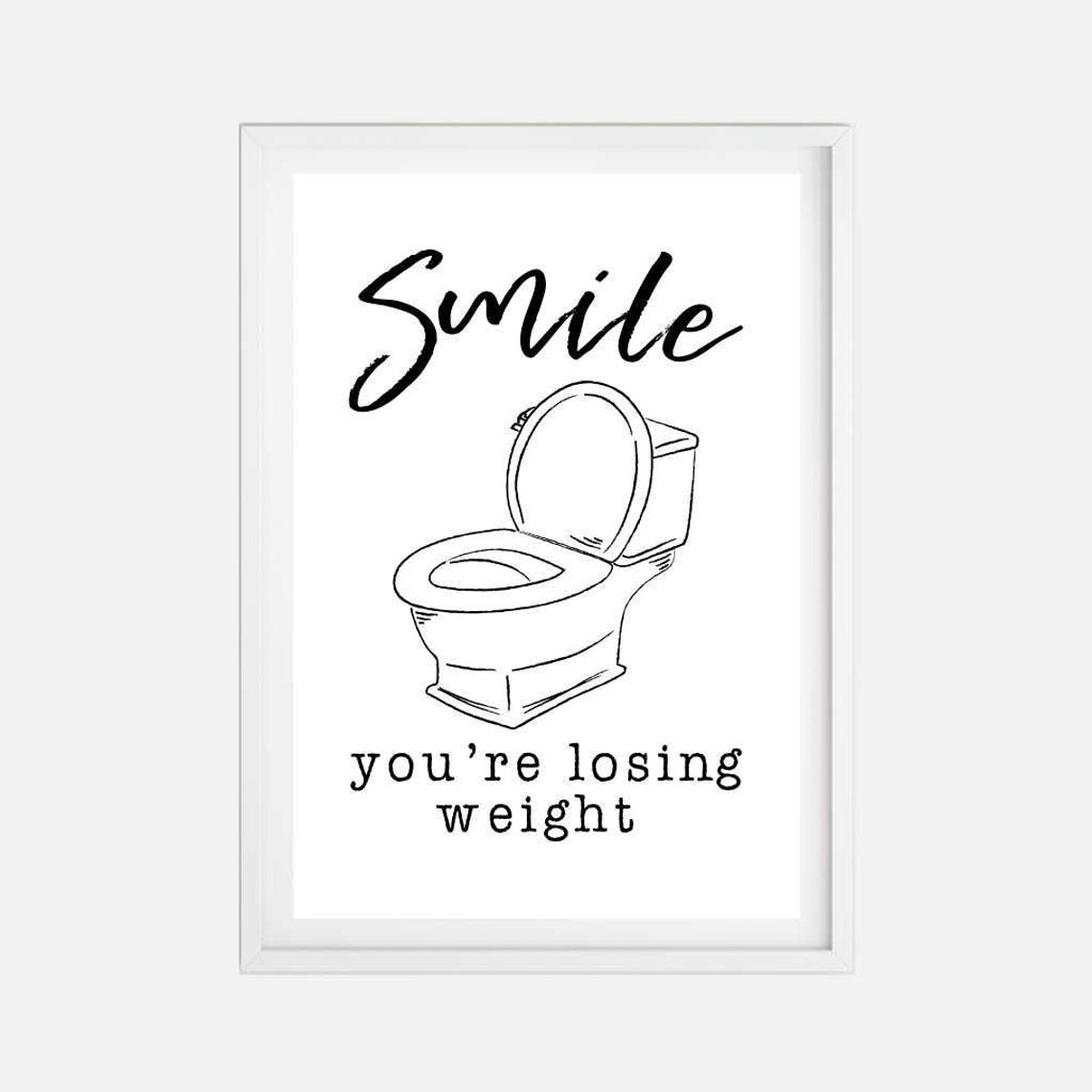 Smile You're Losing Weight Wall Art Template - Smile You're Losing ...
