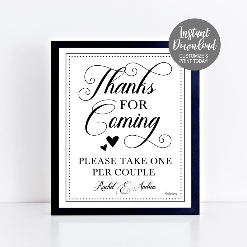 Favor Sign Template Printable Favor Sign Custom Favor Sign - Etsy