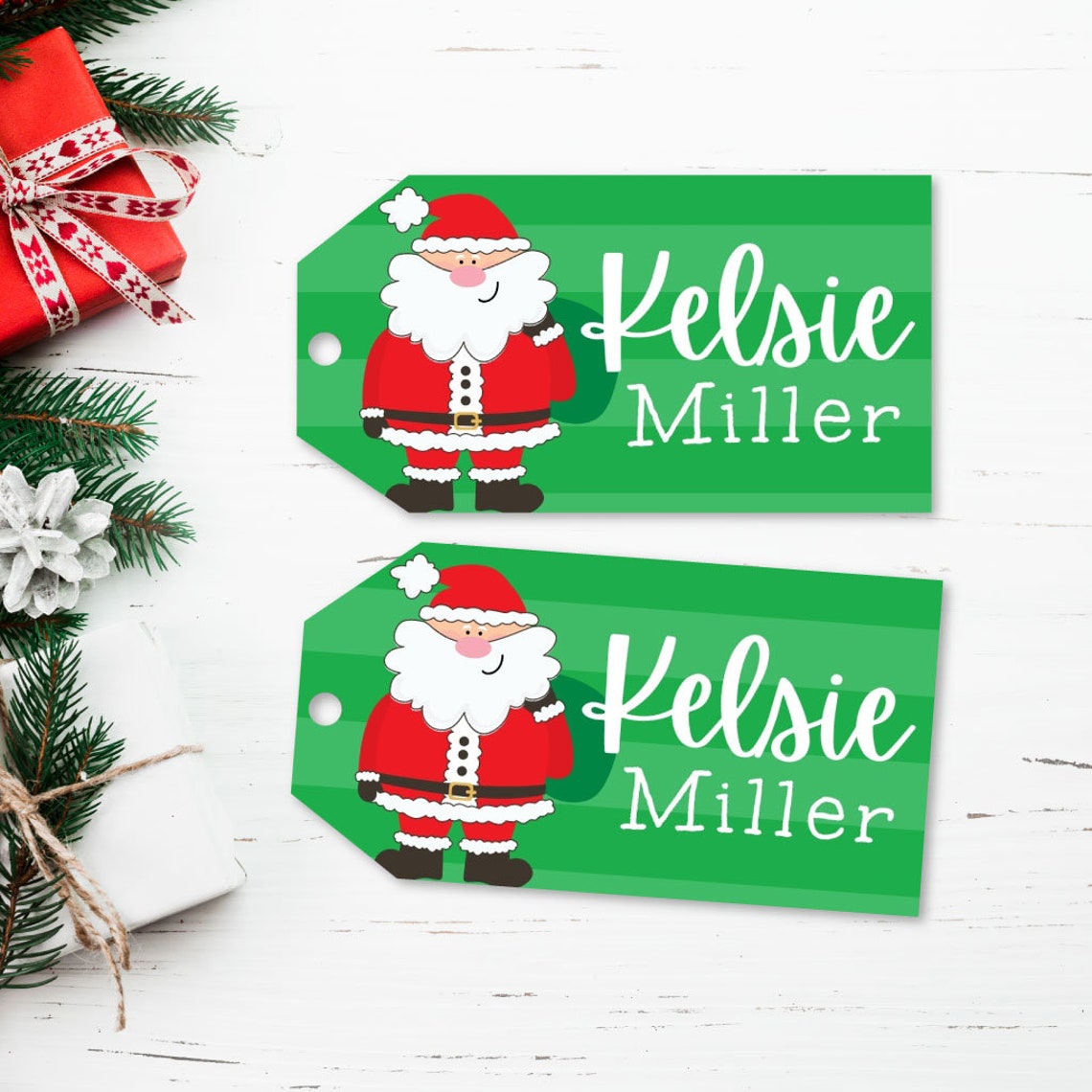 Personalized Name Tags For Christmas Stockings Christmas | Etsy