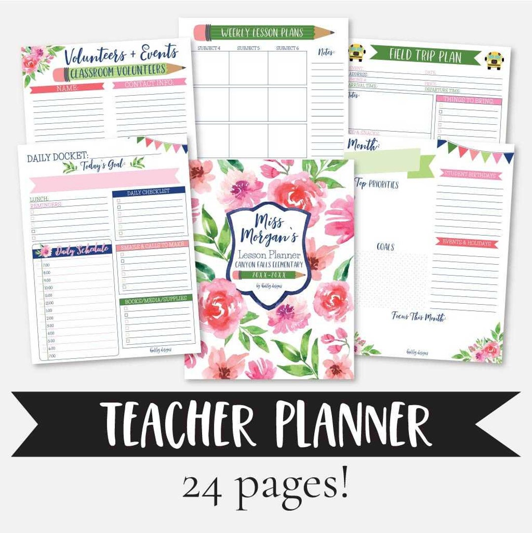 Editable Teacher Planner Homeschool Checklist Student - Etsy