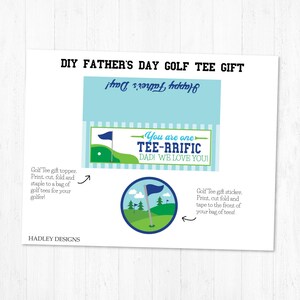 Printable Fathers Day Golf Gift Tags Template, Tee-rific Golf Tee Ideas ...