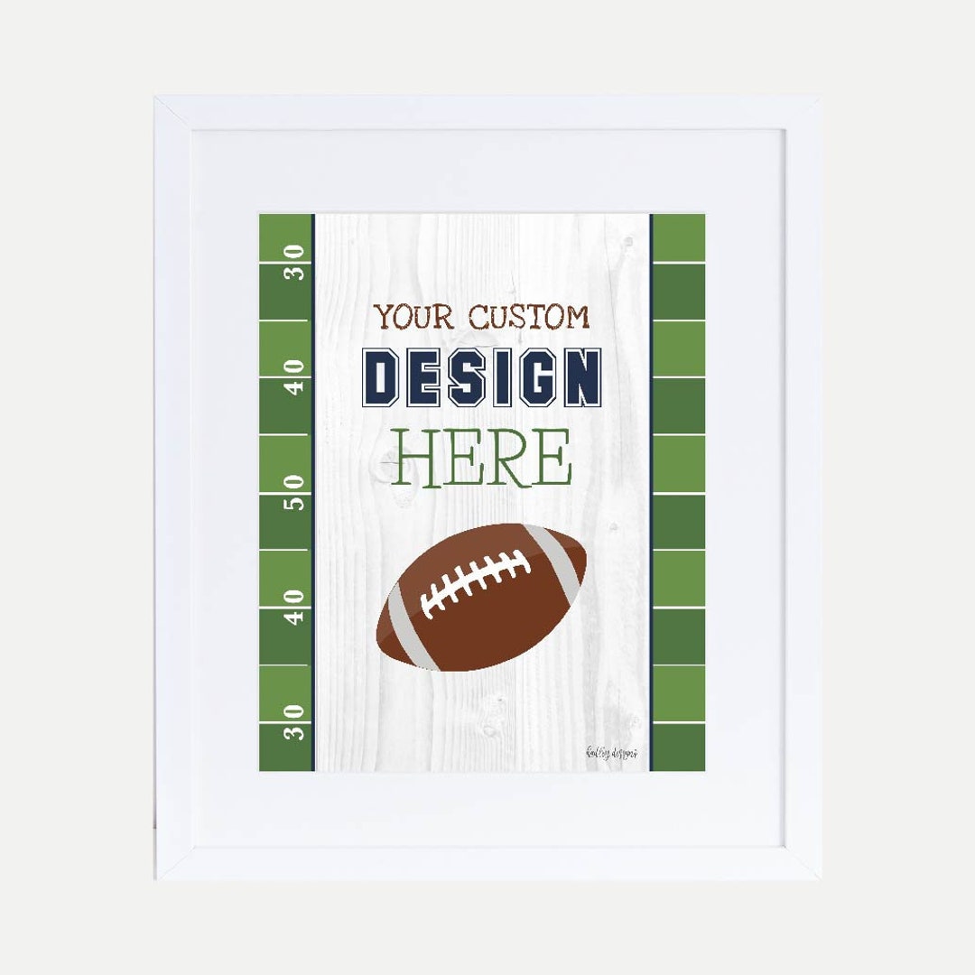 Football Baby Shower Custom Sign Template - Personalized Sign, Baby ...