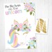 Kid's Party Pin the Horn on the Unicorn Game Template - Digital Pin the ...