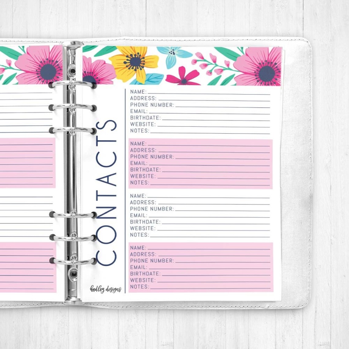 Address Book Template - Cute Address Book Printable, Address Book ...