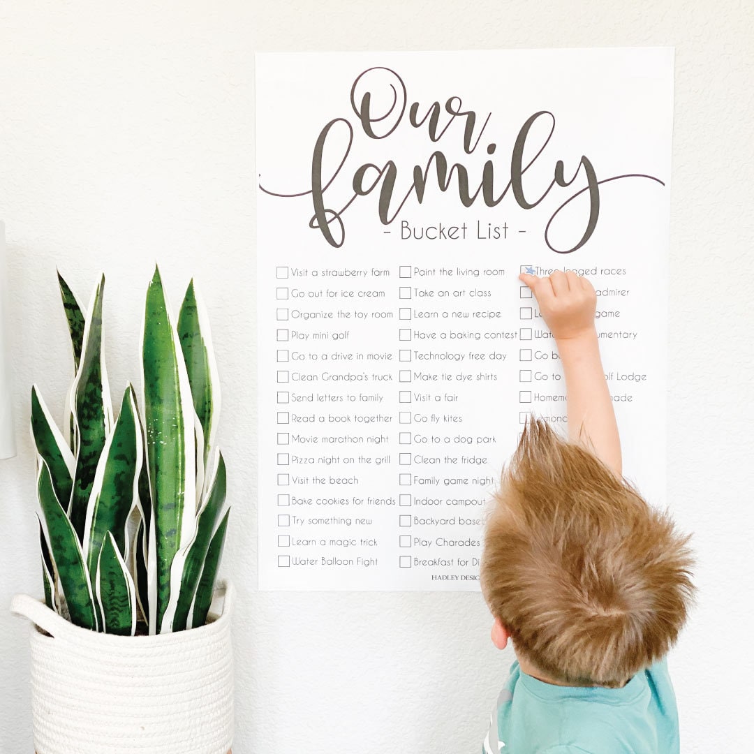 Our Family Bucket List Printable Custom Life to Do List - Etsy
