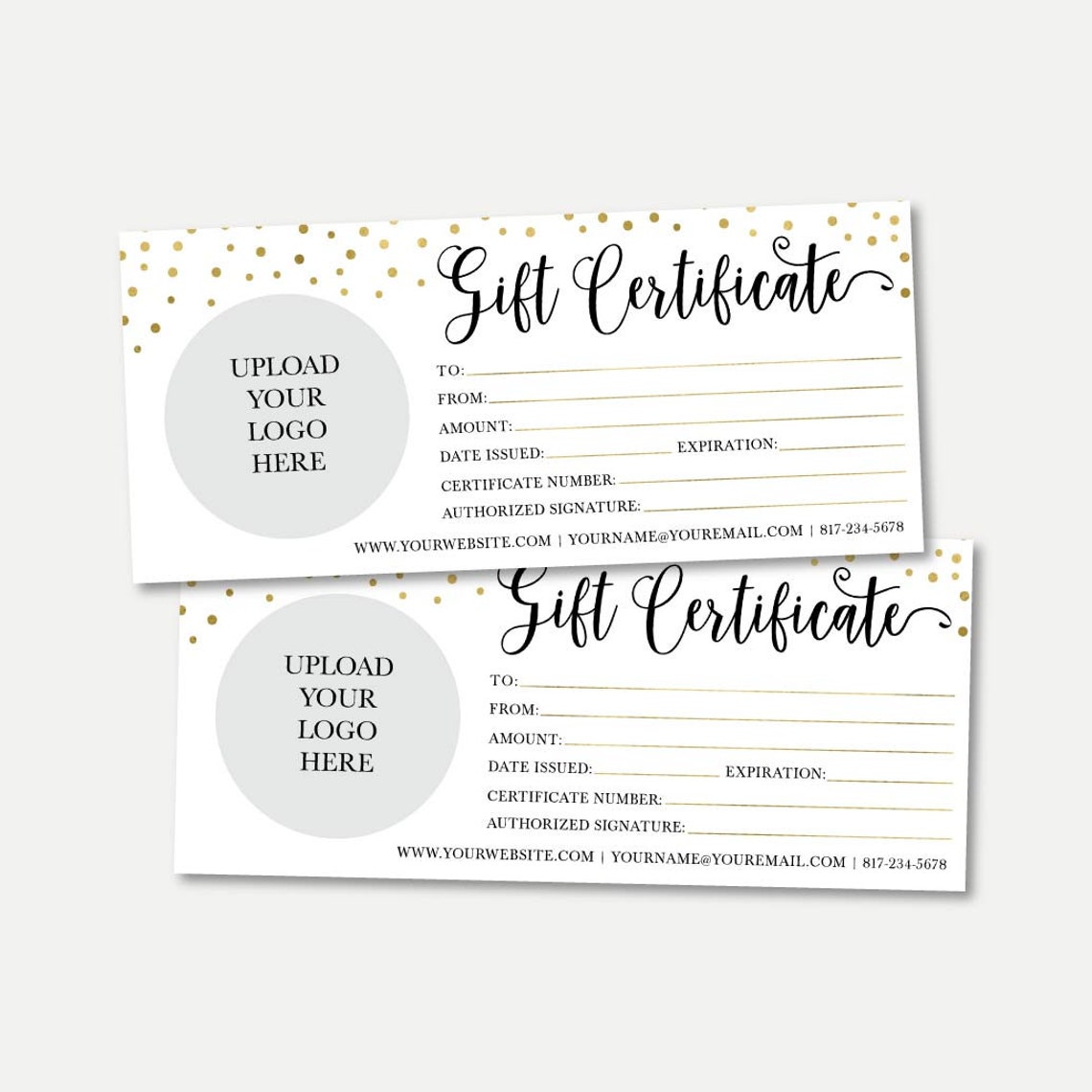 Editable Custom Gift Certificate, A Gift for You Template, Editable ...