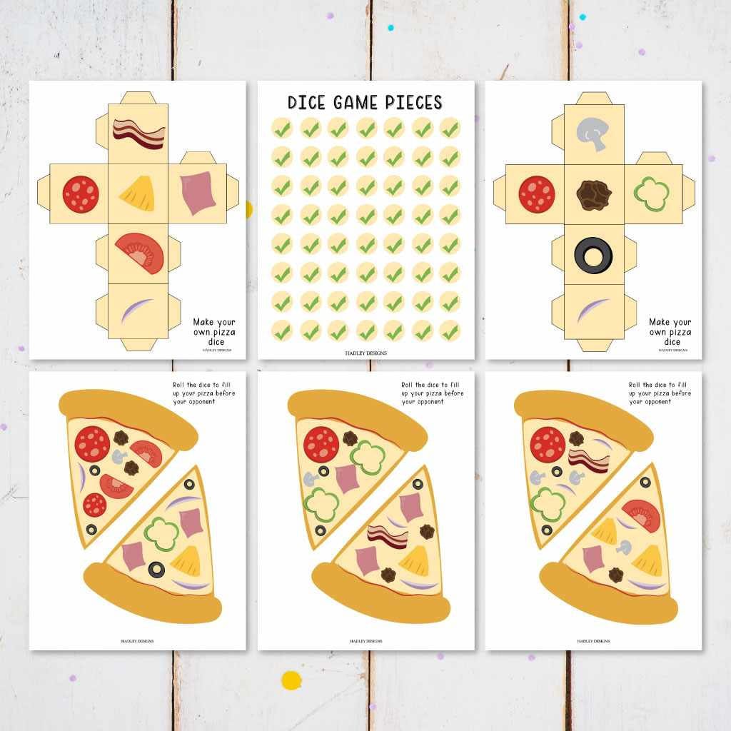 Pizza Party Pizza Toppings Game Template Pizza Toppings - Etsy Australia