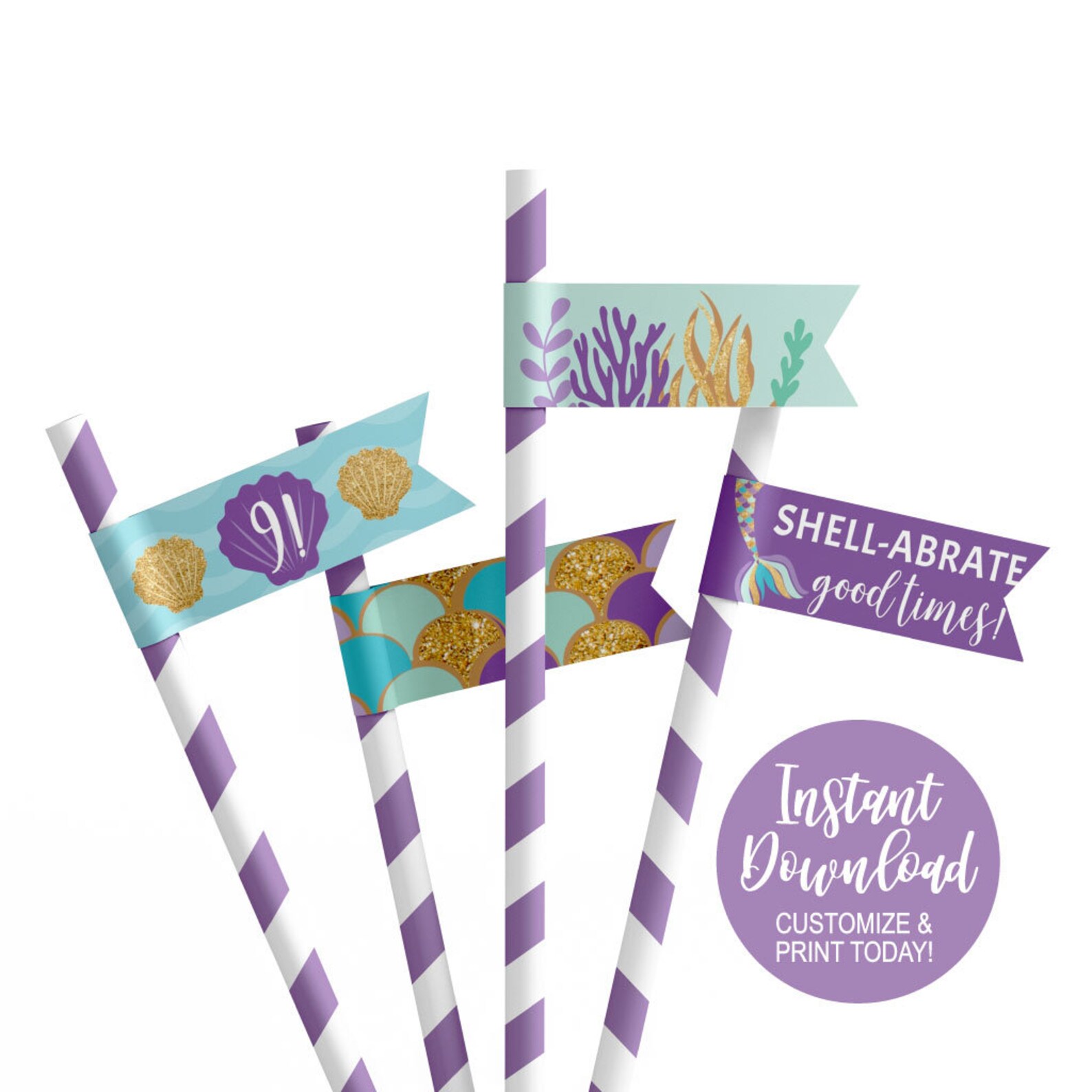 Printable Flags Straw Flag Printable Digital Straw Flags - Etsy