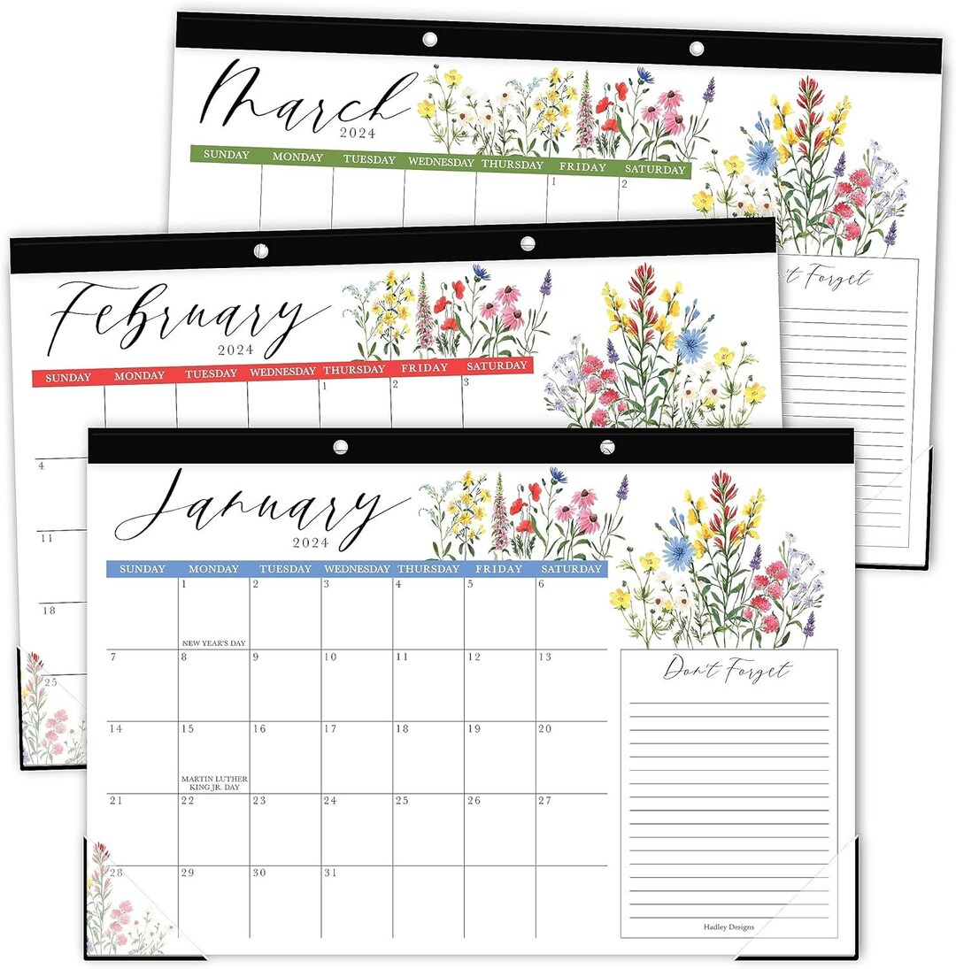 Wildflower Desk Calendar 2024-2025 Homeschoolers Calendar Production ...