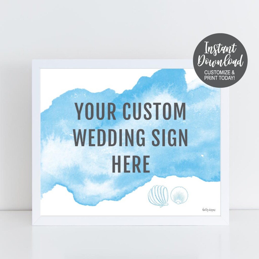 Editable Custom Sign Printable Custom Signs Create Your Own - Etsy