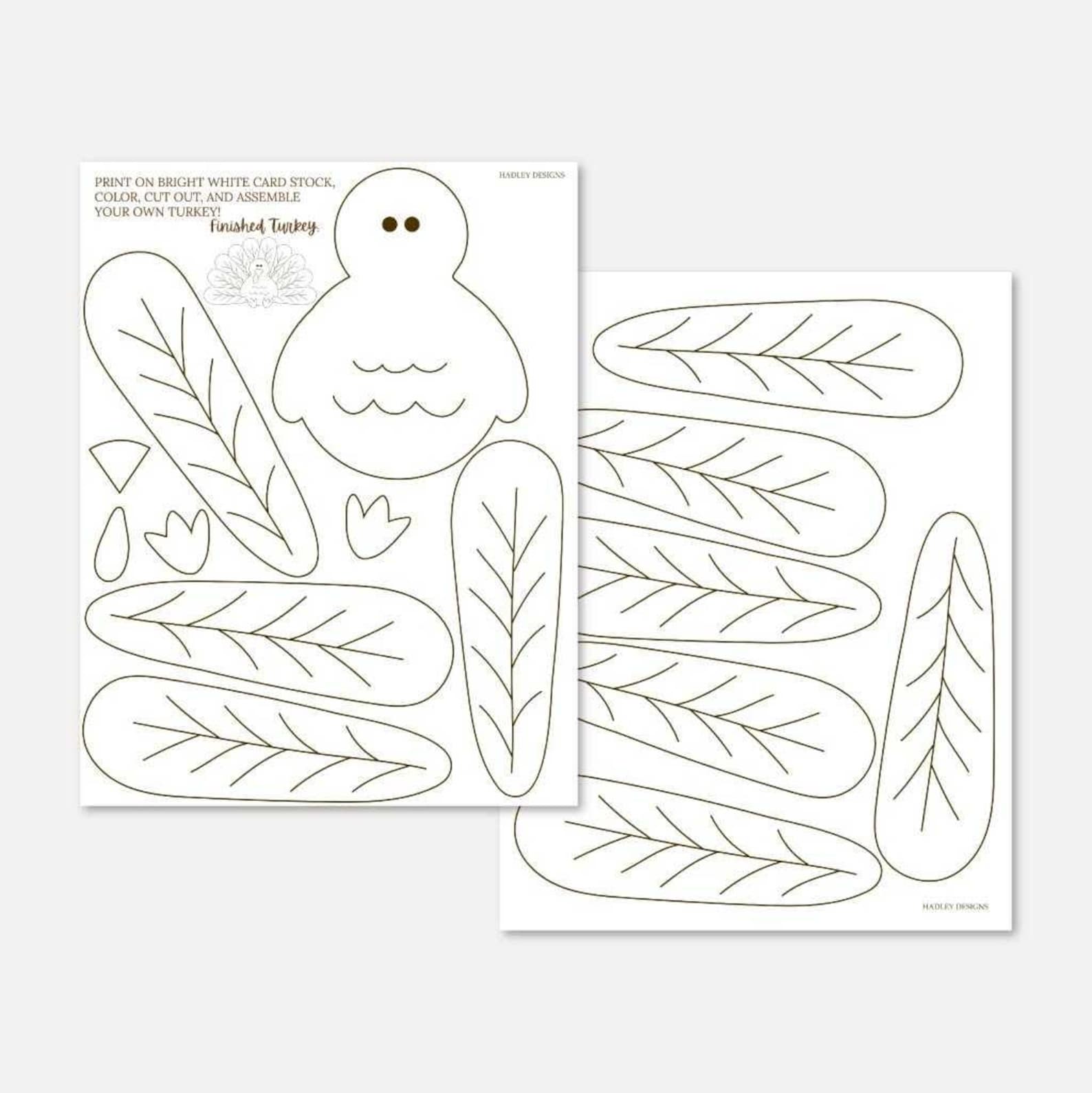 Turkey Craft Template - DIY Turkey Craft Printable, Fall Craft for Kids ...