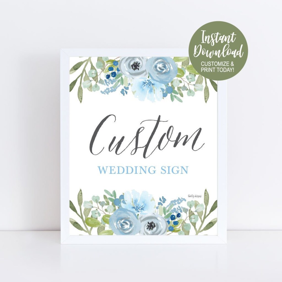 Editable Custom Sign Printable Custom Signs Create Your Own | Etsy