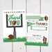 Football Kids Party Fill in the Blank Thank You Card Template -football ...