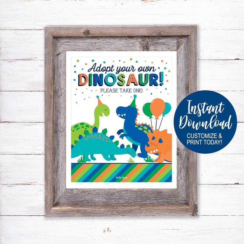 Baby Dinosaur Party Ideasbaby Dinosaur Birthday Ideaskids - Etsy