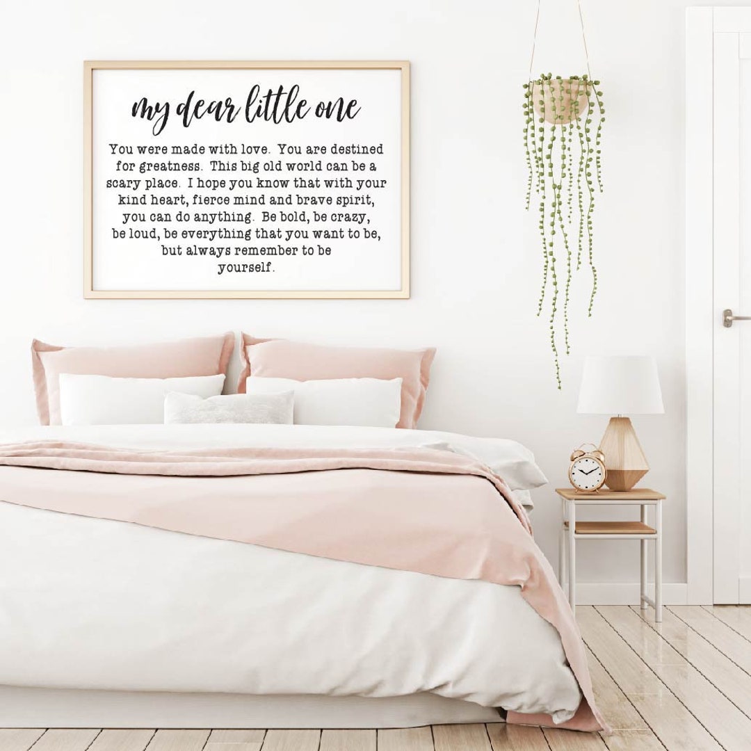 My Dear Little One Sign, Home Decor Wall Art, Bedroom Wall Decor Over ...