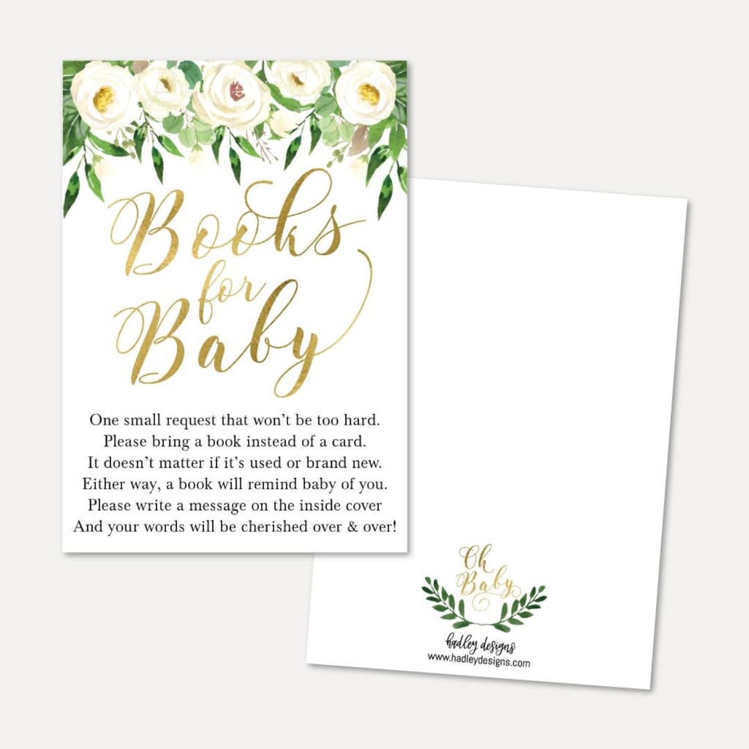 Plantilla de solicitud de libro de baby shower con corona verde: juegos ...