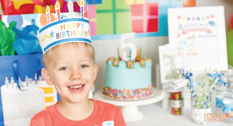 Birthday Crown Printable, Birthday Headband Template, Editable Bday ...