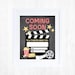 Movie Night Coming Soon Sign Template - Personalized Movie Poster ...