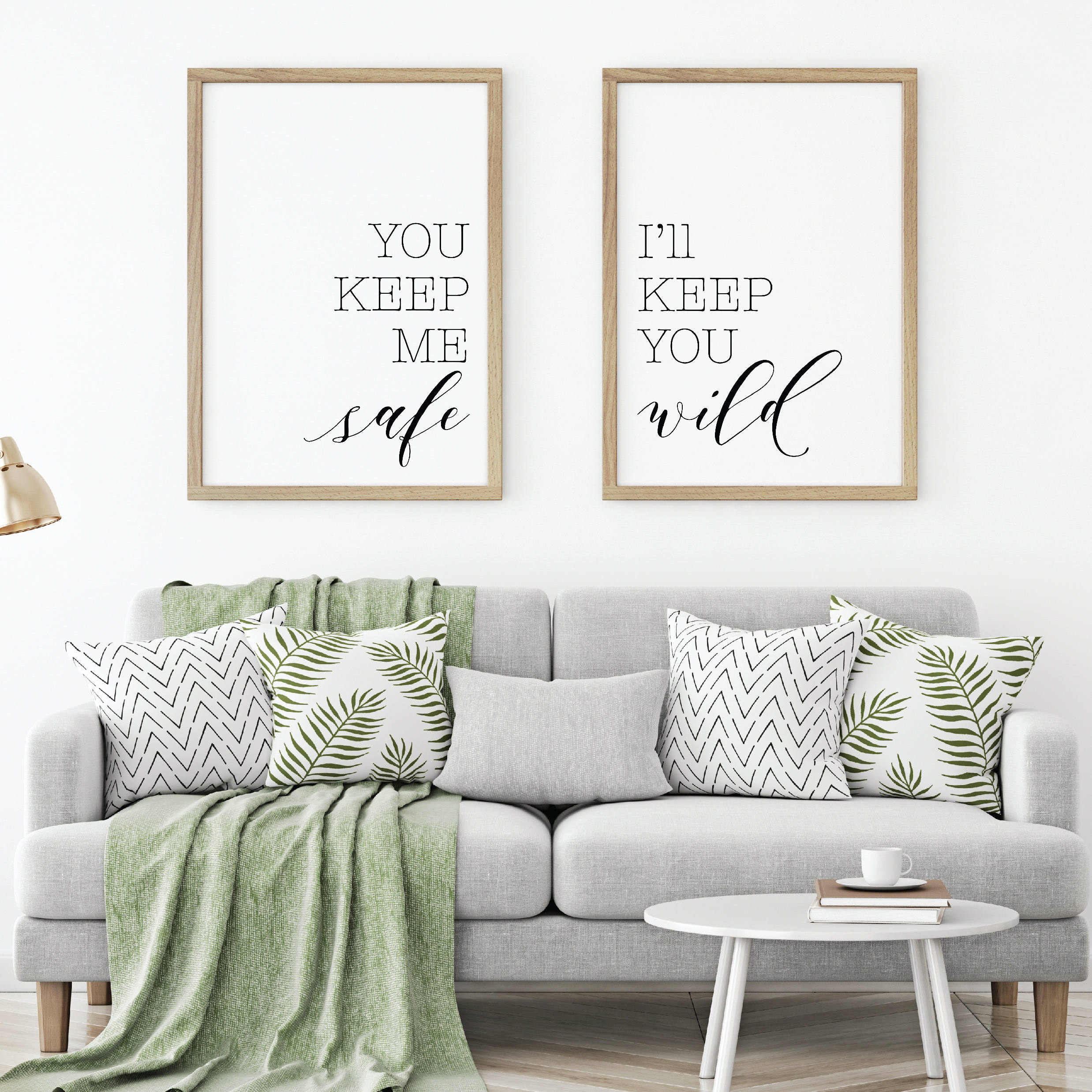 You Keep Me Safe I'll Keep You Wild Printable Sign Set | Etsy