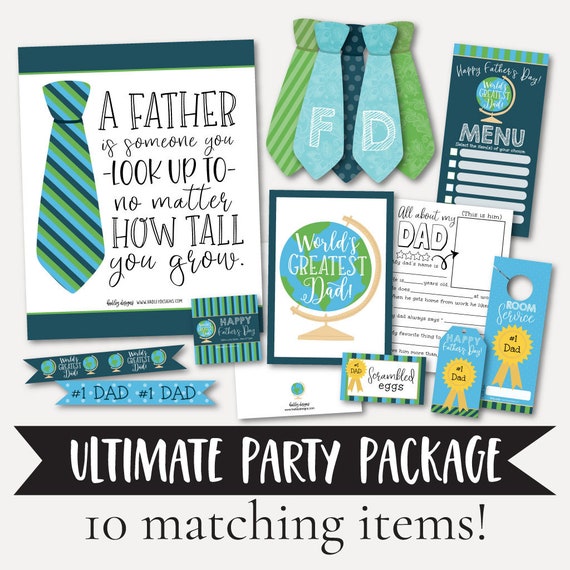 Father's Day Combined Package Father's Printable | Etsy