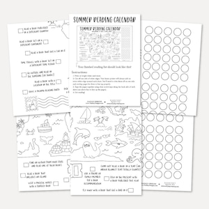 Printable Reading Log for Kids, Student Reward Chart, Reading Challenge ...