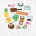 Luau Party Photo Booth Props Template Luau Photo Booth Prop Printable ...