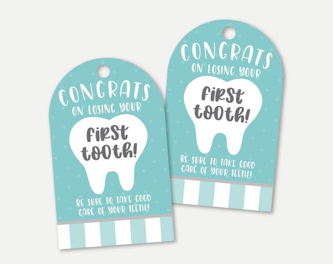Tooth Fairy Gift Tag, Printable Gift Tag From Tooth Fairy, Tooth Fairy ...