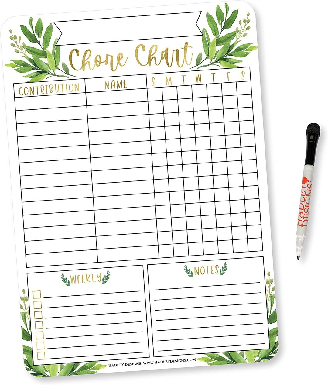 Greenery Family Chore Chart Kids Chore Chart Toddler Routine Family ...