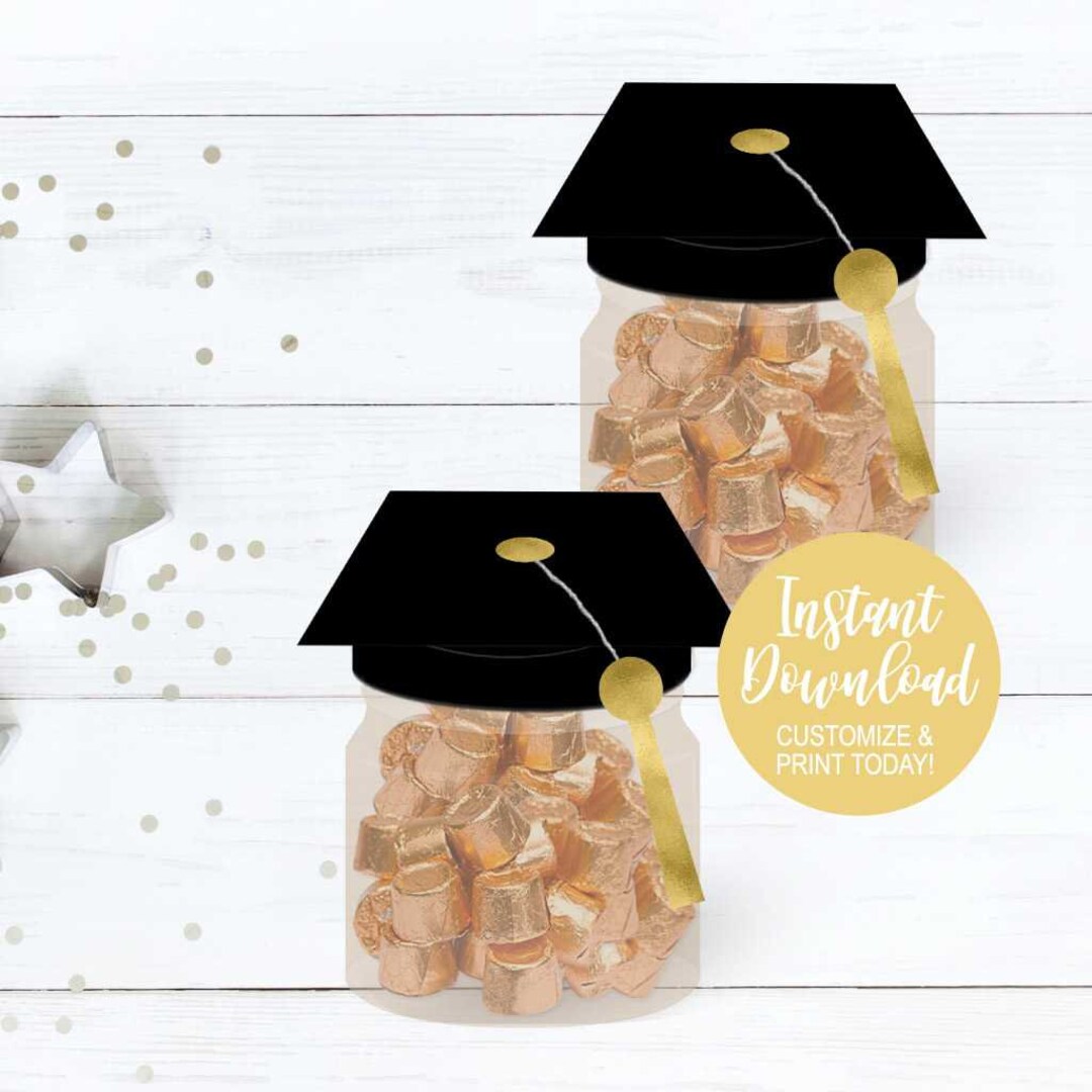 Graduation Party Favors Mints, Graduation Treat Bags, Graduation Cap ...