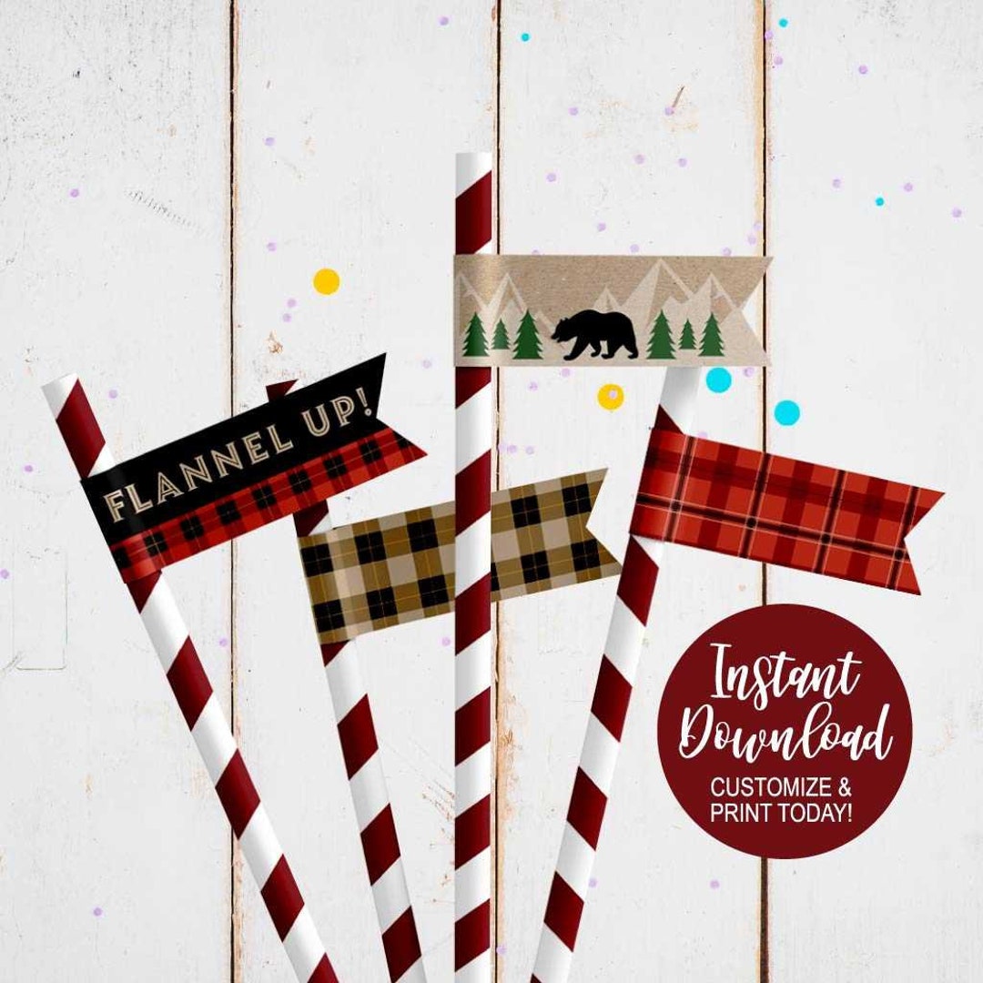 Paper Straw Tags, Personalized Straw Flags, Toothpick Flags Custom ...