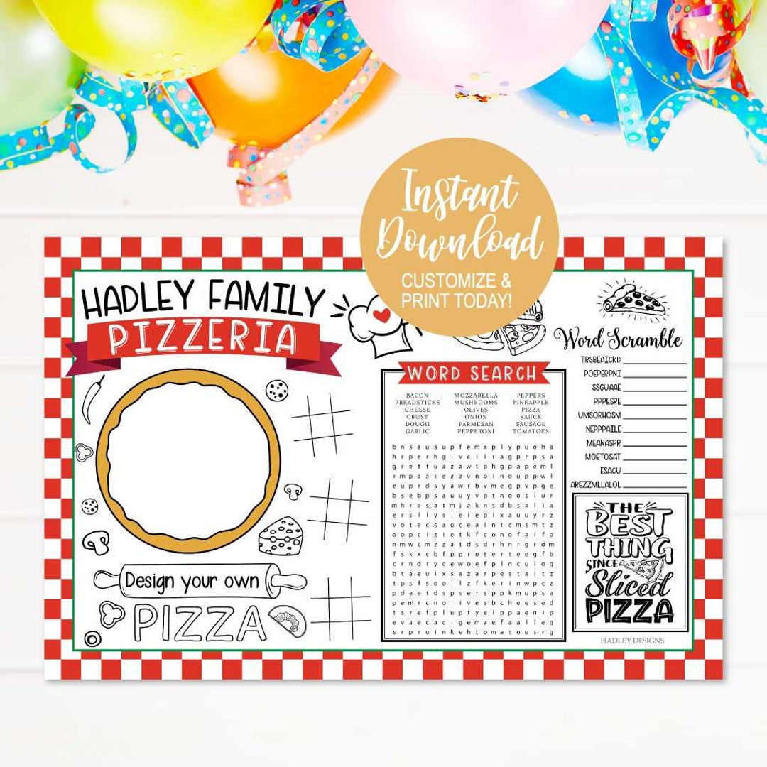 Personalized Pizza Board, Italian Party Favor, Italian Party Theme ...