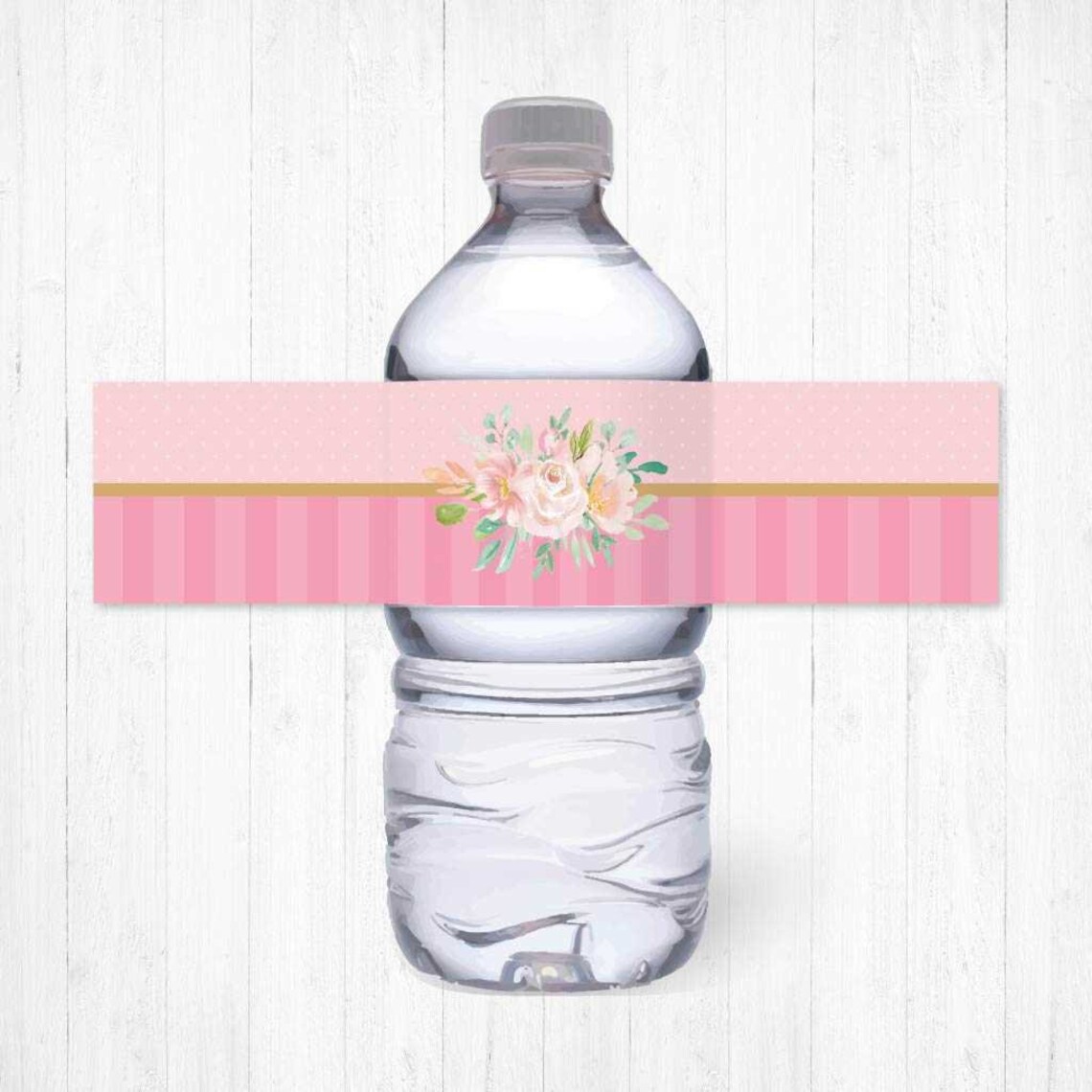 Tea Kids Party Bottle Label Template Water Bottle Labels | Etsy