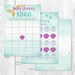 Mermaid Baby Shower Bingo Game Template Bingo Baby Shower, Baby Bingo ...