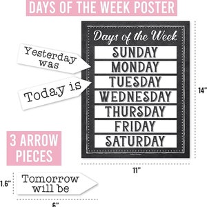 Black and White Classroom Calendar Set Bulletin Board Sets for Teachers ...