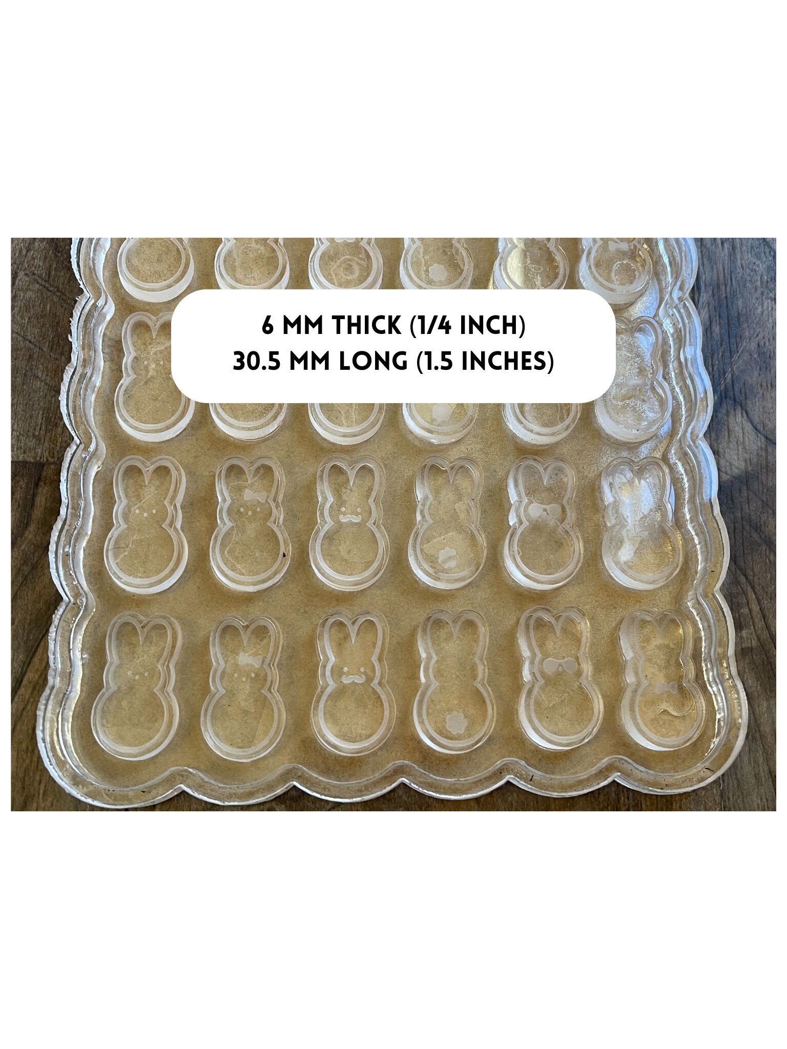 Silicone Mold Wax Melt Peeps Embed Scoopie Etsy