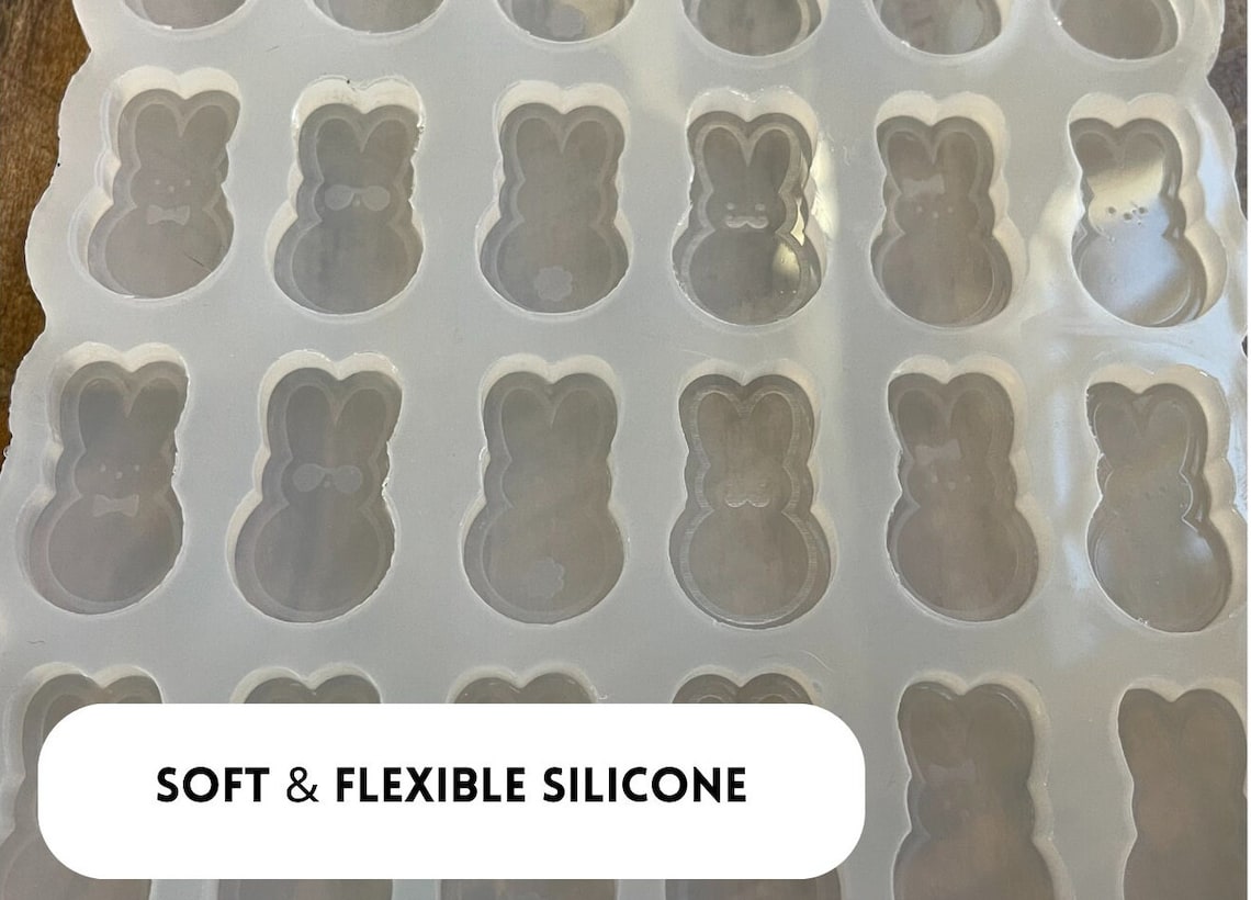 Silicone Mold Wax Melt Peeps Embed Scoopie Etsy
