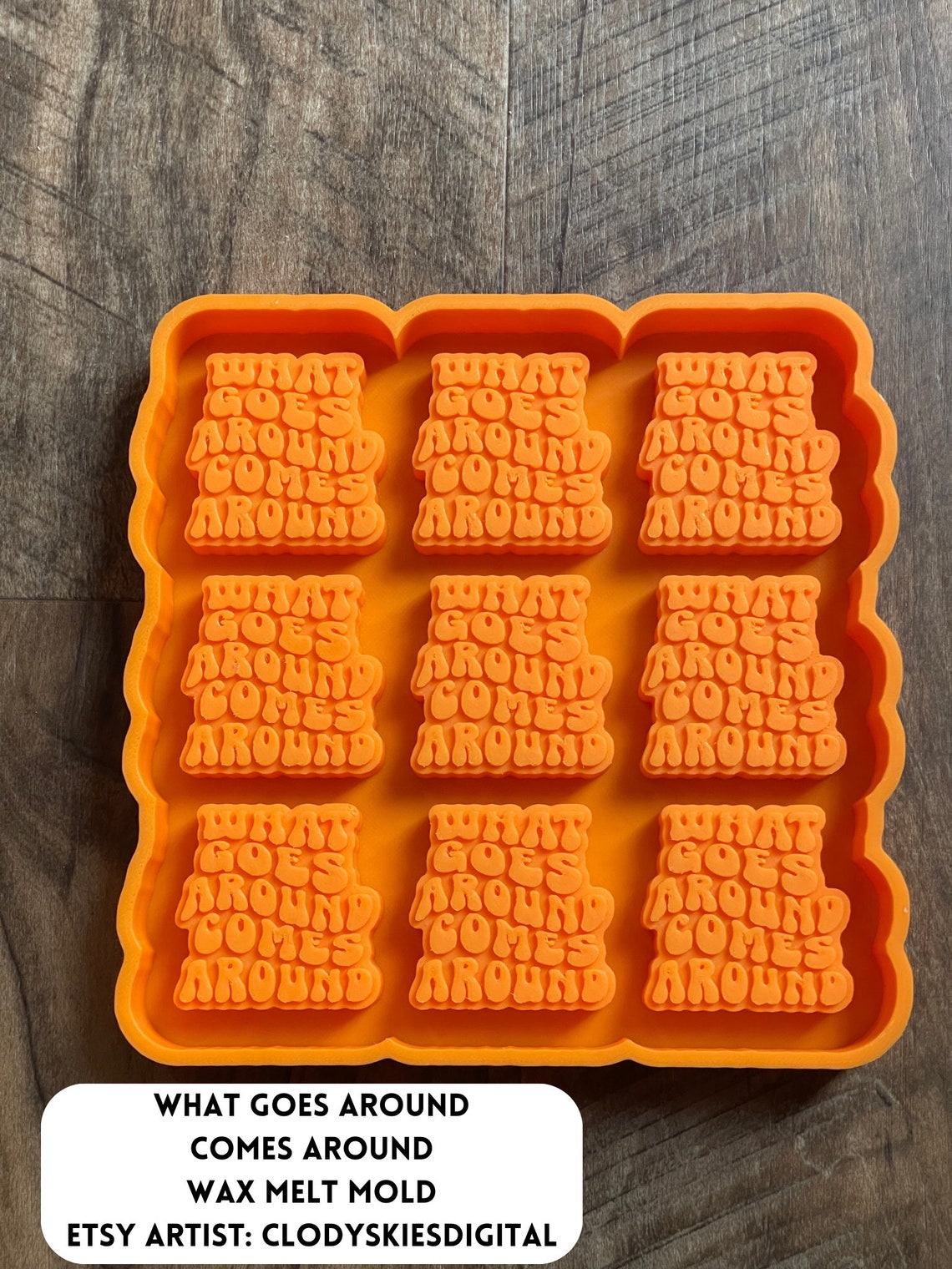Silicone Mold Wax Melt What Goes Around Comes Around - Etsy