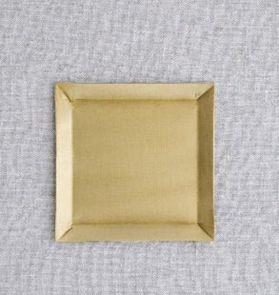 Small Brass Square Tray - Etsy