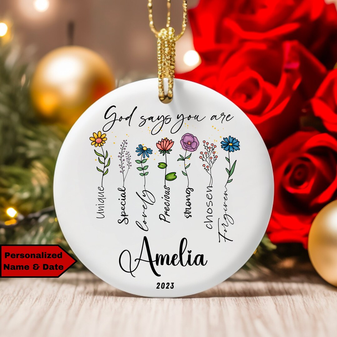 Personalized Christian Christmas Ornament for Mom Daughter Grandma ...