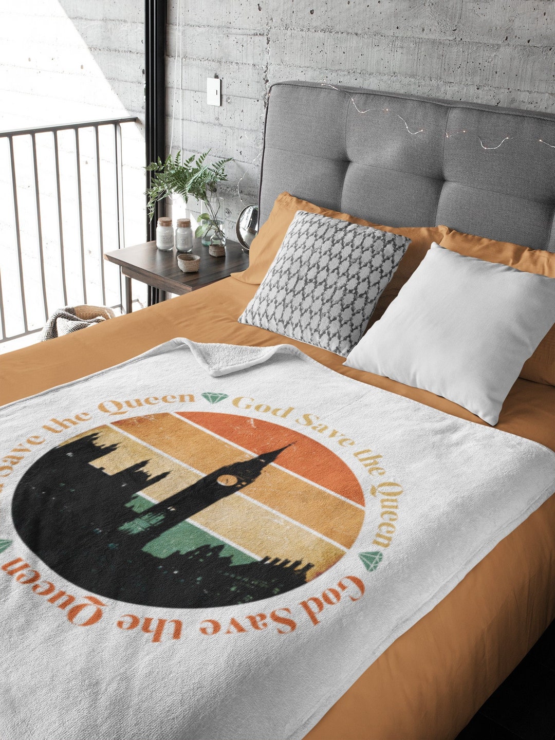 Queen Elizabeth Vintage Throw Blanket, Queen Elizabeth SUPER SOFT Silk ...