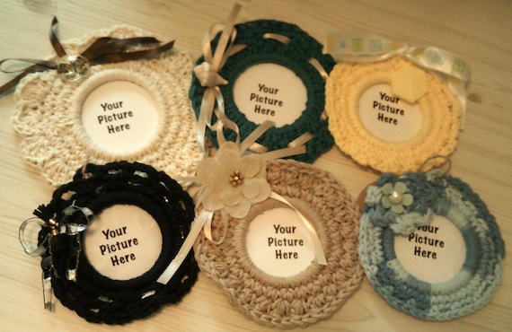 Crocheted Picture Frames - Etsy