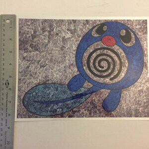 Poliwag Gum Wrapper Art Print - Etsy