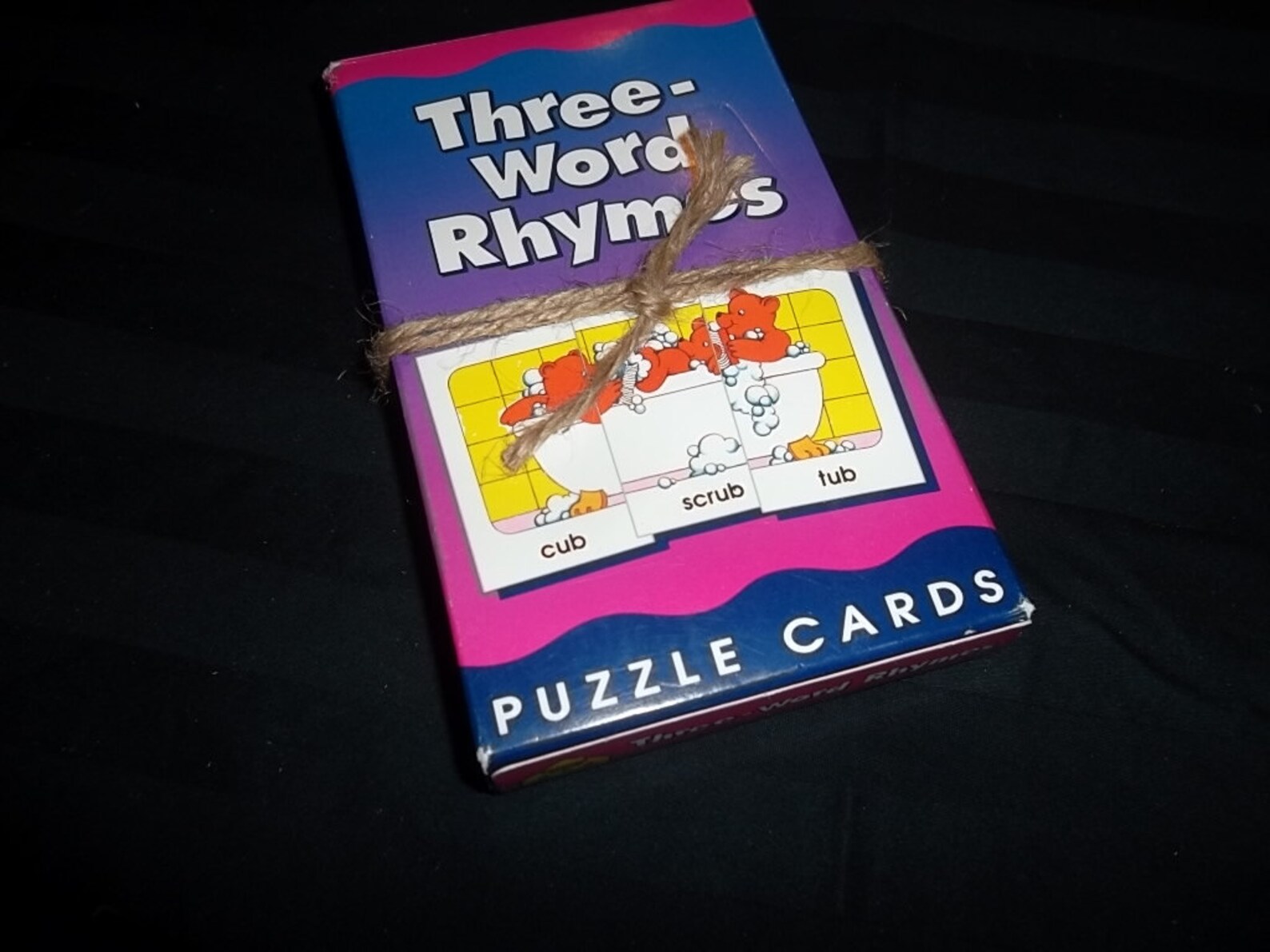 Vintage 1988 Three Word Rhymes Puzzle Cards Complete Set - Etsy