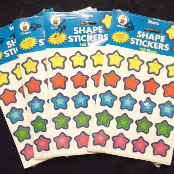 Star Shape Stickers - Etsy